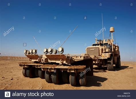Ambush Protected Vehicle In Helmand Province High Resolution Stock