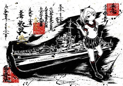 墨絵 艦これ「敷波」改二 澄乃 さんのイラスト ニコニコ静画 イラスト
