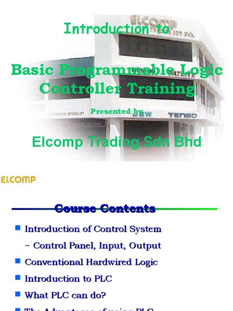 introduction to basic programmable logic controller training pdf