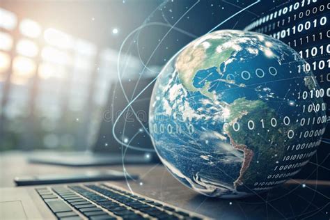 Ai And Big Data Harnessing Global Networks For The Future Of Technology Stock Illustration