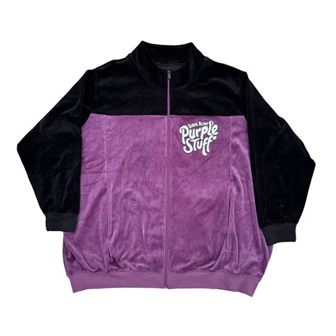 Purple Stuff Velour Tracksuit Dave Blunts