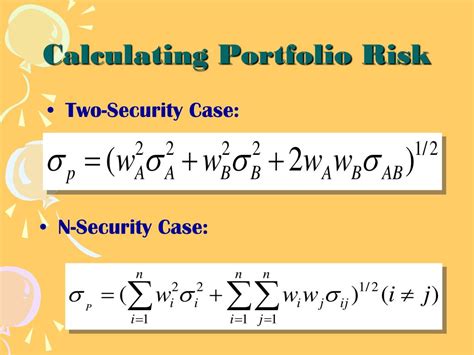 Portfolio Risk Equation At Kate Wardill Blog