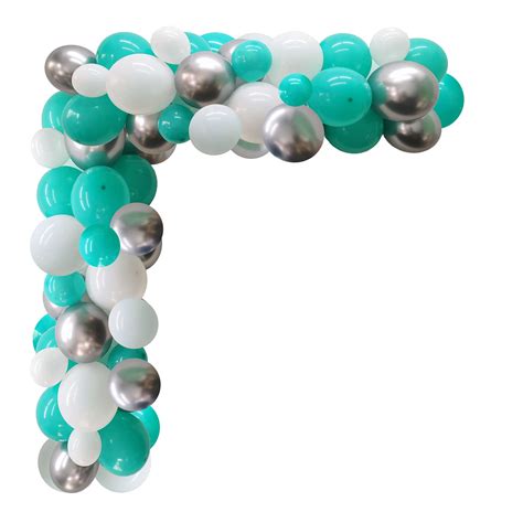 Buy Teal Balloon Garland Kit 120pcs Teal Silver Tiffany Blue