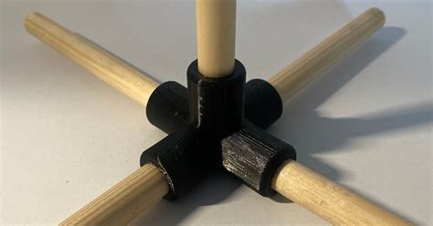 Five Way Tube Connector Joint 12mm Diameter 90° Angle By Quido Wagner