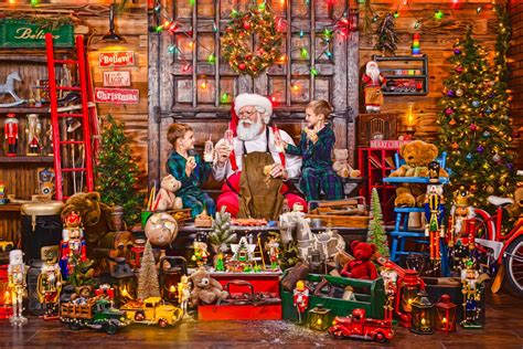 Inside Santas Workshop Santas Workshop Royalty Free Images Stock