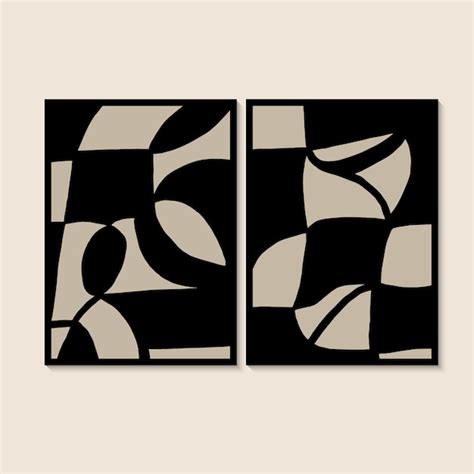 Simple Black And White Abstract Designs