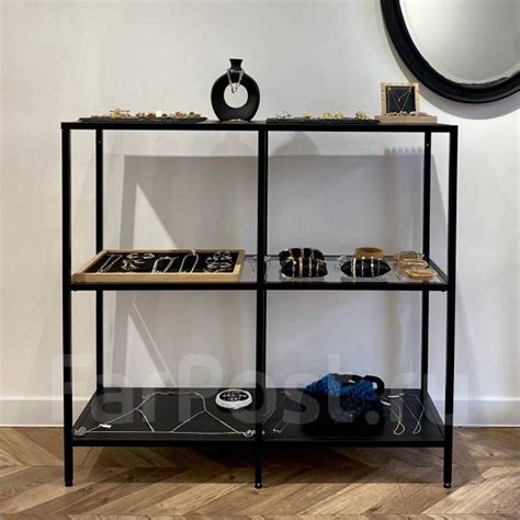 Стеллаж Икея Ikea Витше чёрный б у в наличии Цена 5 500₽ во Владивостоке