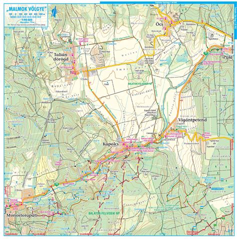 Bakony Nyugat Turistatérkép Maphu