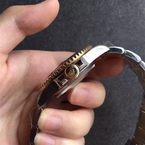 Noob Replica Rolex Submariner 116613LN Two Tone Wrapped Gold Watch