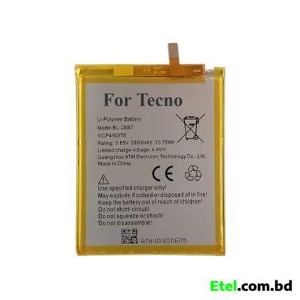Original Tecno Spark 4 Lite Battery Price In Bangladesh