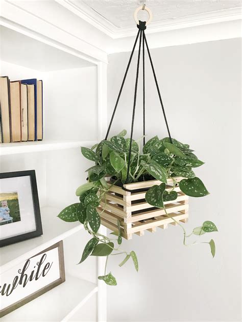 Diy Hanging Planter Box Hanging Plants Indoor Diy Home Decor