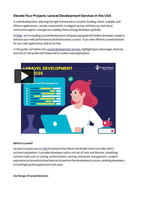 PPT Exploring The Excellence Of Laravel Development Services In The