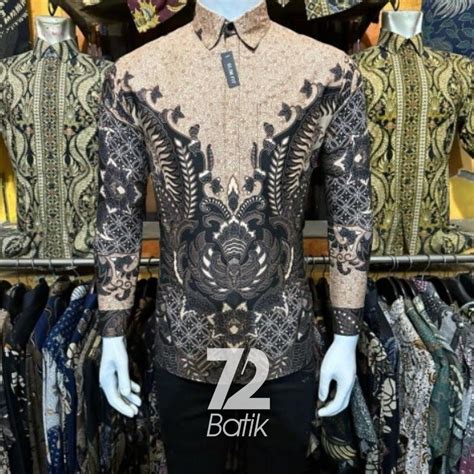 Lembah Manah Style Mens Long Sleeve Batik Shirt Stylish Men Men