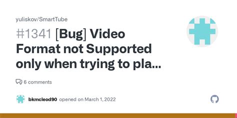 Bug Video Format Not Supported Only When Trying To Play Youtube