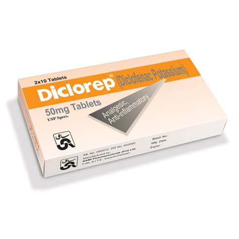 Diclorep 50mg 2x10 Tablets One Health