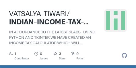Github Vatsalya Tiwariindian Income Tax Calculator In Accordance