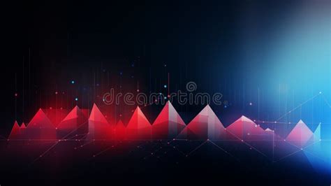 Abstract Image Of Graphs Geometric Shapes Growth And Decline Scales Background Stock