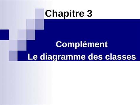 Ppt Chapitre 3 Complément Le Diagramme Des Classes Iv Le Langage Ocl Ocl Object Constraint