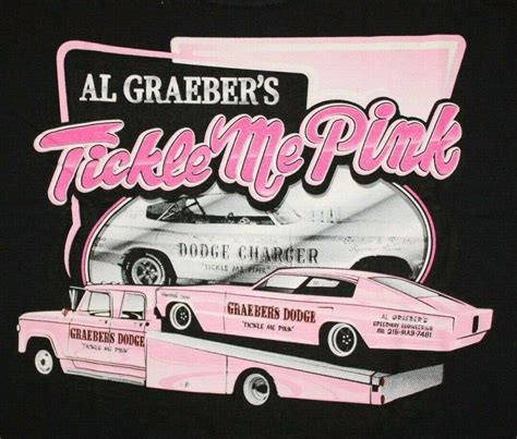 Al Graeber Tickle Me Pink Funny Car T Shirt Large Black Original Artwork Nhra 3919520441