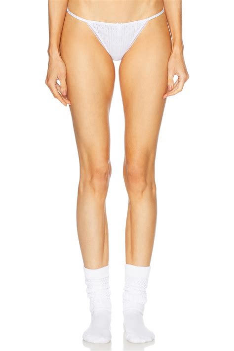 Cou Cou Intimates The Tanga Thong In White Modesens