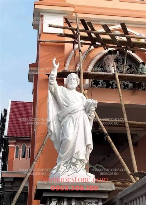 Tượng Thánh Phê Rô Bằng Đá 12 Non Nước Stone Điêu Khắc Đá Non Nước