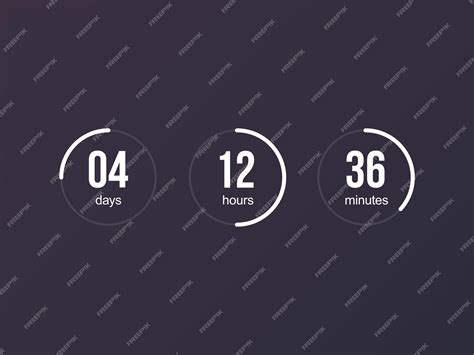 Premium Vector Countdown Vector Timer For Website