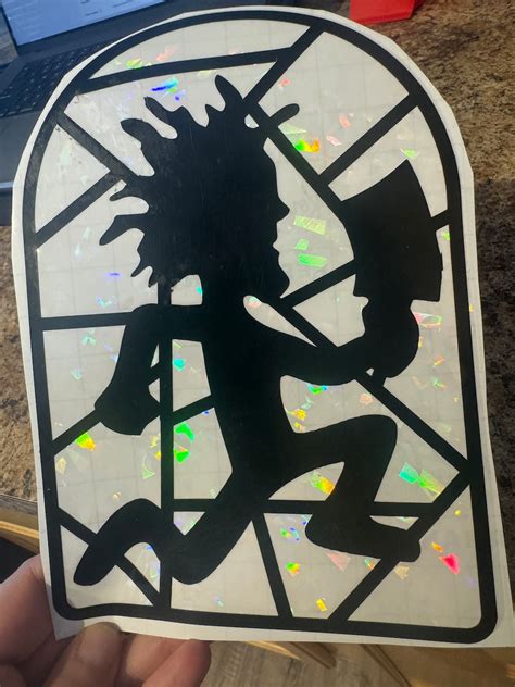 Handcrafted Hatchet Man Vinyl Decal Sun Catcher Vibrant And Customizable