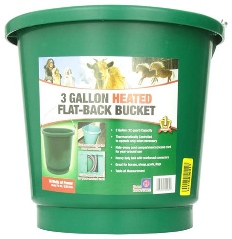 Farm Innovators FB 80 Plastic Flat Back Heated Bucket 70 Watts 3