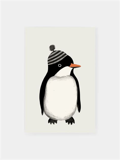 Cozy Penguin Poster Klumo Shop