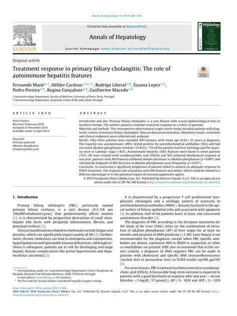 Pdf Treatment Response In Primary Biliary Cholangitis The Role Of