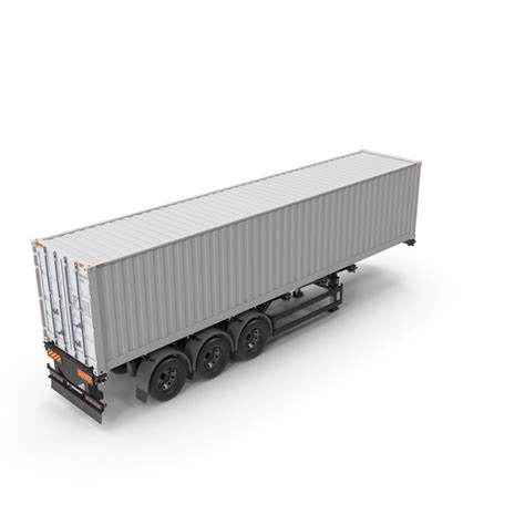 Shipping Container Trailer 3d Object 2362757687 Shutterstock