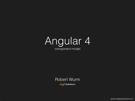 Angular 4 Component Model Speaker Deck