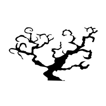 免费矢量 樹剪影