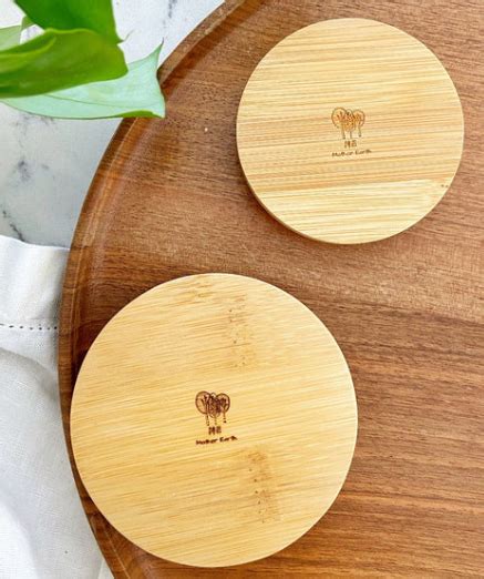 Standard Solid Bamboo Mason Jar Lid Root Salon Spa
