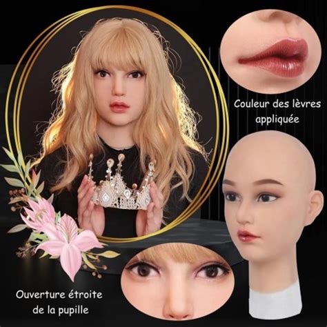 Masques féminins en silicone