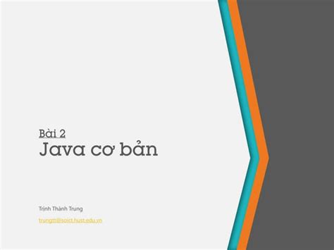 Oop Unit 02 Java Cơ Bản Ppt