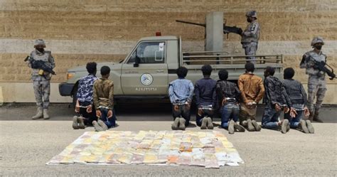 حرس الحدود بجازان يقبض على مخالفين لنظام أمن الحدود بحوزتهم مادة الحشيش