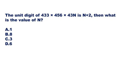 Unit Digit Questions For Ssc Railways And Csat Pptx Education