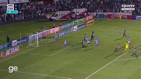 V Deo Oper Rio Pr X Csa Melhores Momentos Do Tempo Futebol Ge