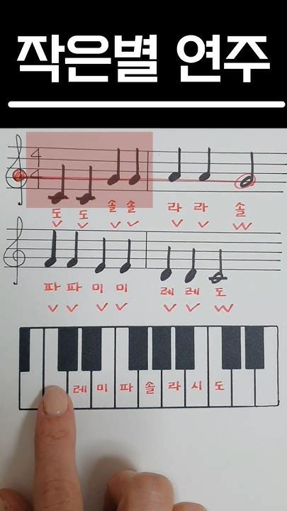 종이건반으로 작은별 연주하기 계이름쉽게읽기 Youtube