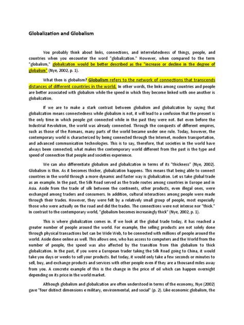 Globalization And Globalism Download Free Pdf Globalization Trade
