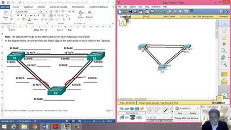 2 1 2 10 Lab Building A Switched Network With Redundant Links Youtube