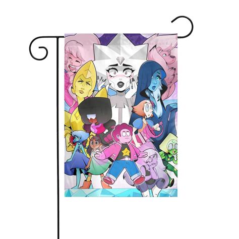 Steven Universe Garden Flag Vertical Double Sided Rustic Farmland Yard Lawn Outdoor Decor 12x18