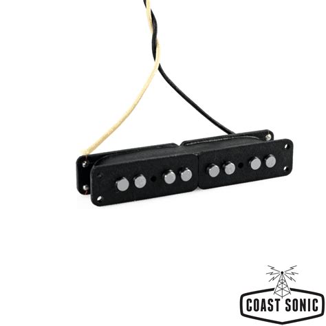 Lindy Fralin Split Jazz Bass Pickup Set Black