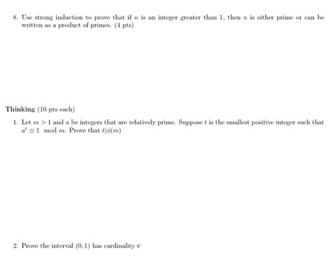 solved 8 use strong induction to prove that if n is an
