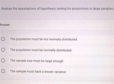 Analyze The Assumptions Of Hypothesis Studyx Analyze The Assumptions Of Hypothesis Studyx