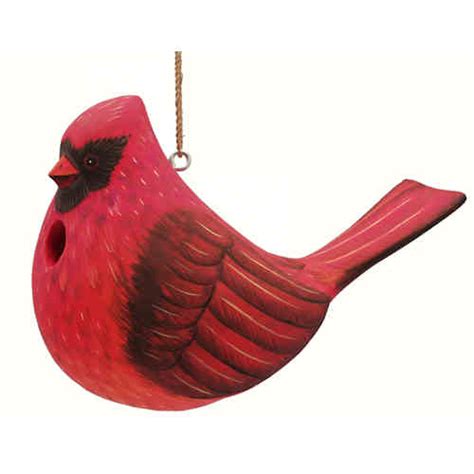 Cardinal Shaped Birdhouse Happy Holidayware