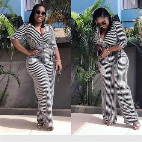Ghanaian Actress Moesha Boduong Stuns As She Bares Cleavage On Jumpsuit Photo Celebrities