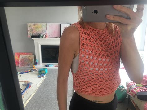 Crochet Cute Mesh Summer Top Pattern Digital Download Etsy