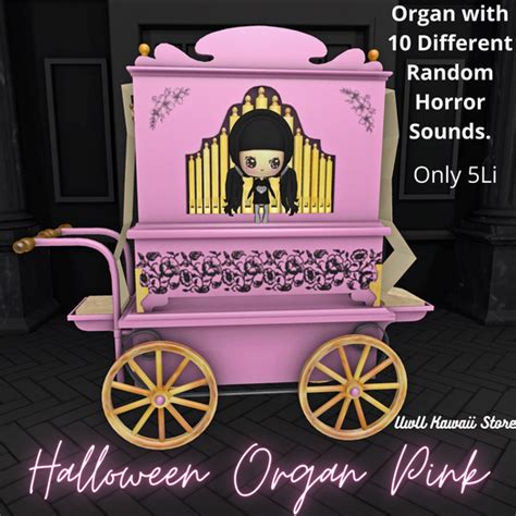Second Life Marketplace Halloween Organ Pink Uwu Kawaii Store